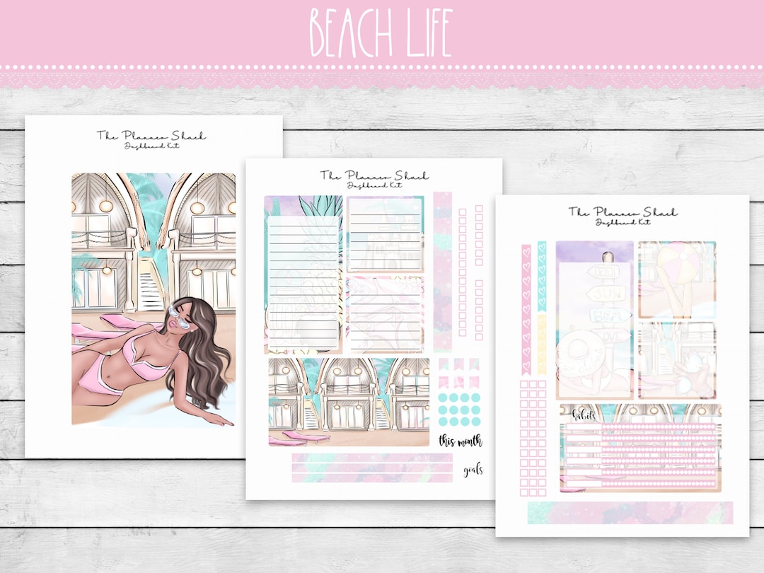 A5 Daily Duo Notes Pages | Dashboard | Beach Life | Summer Notes Pages ...