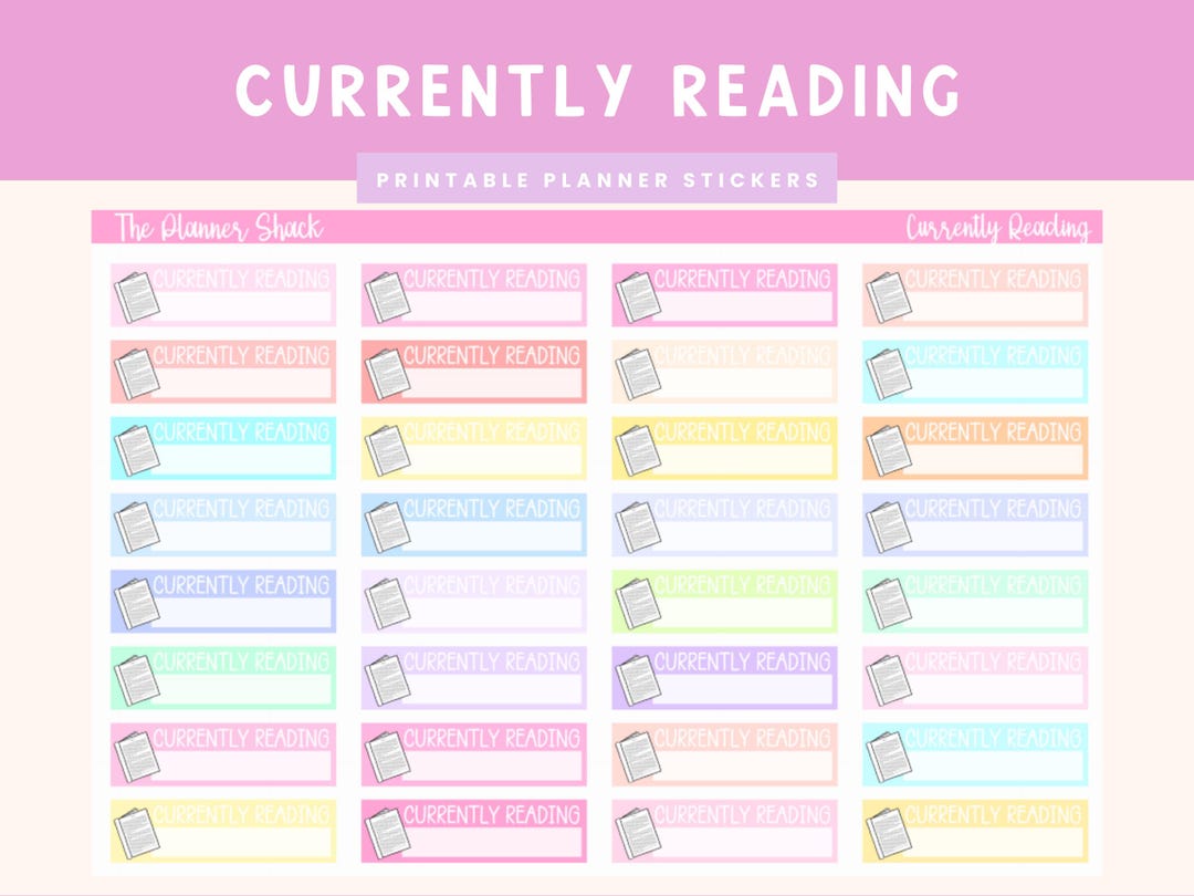PRINTABLE Currently Reading Trackers | Books | Tablet | Audio Books ...