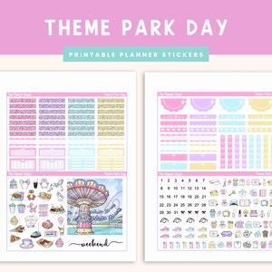 Printable Theme Park Day Weekly | Erin Condren | Vertical Weekly ...