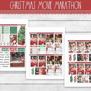 Printable Christmas Movie Marathon Weekly | Happy Planner | Christmas ...
