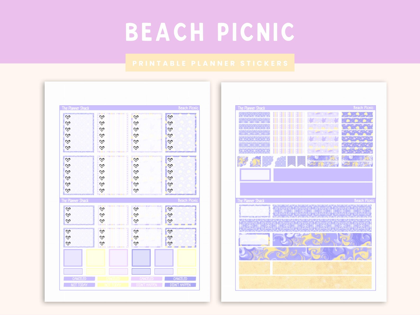 Printable Beach Picnic Weekly | Erin Condren | Vertical Weekly | Summer ...