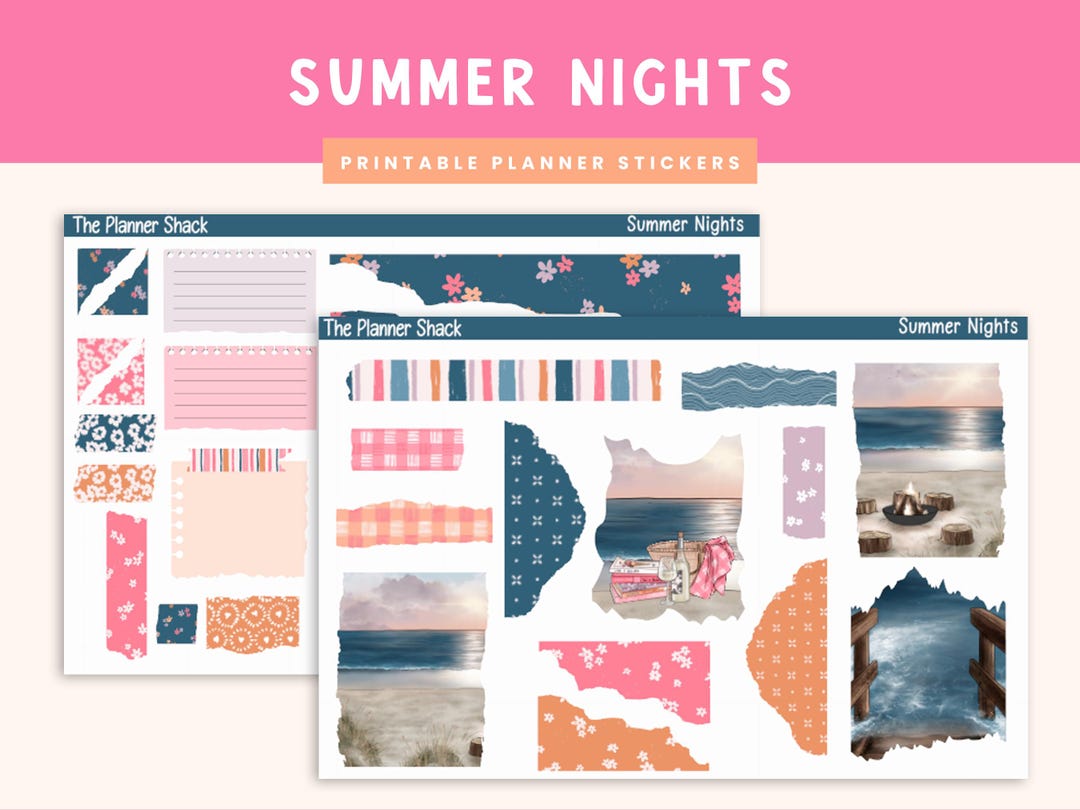 Printable Summer Nights Journaling Weekly | Jouraling Printables ...