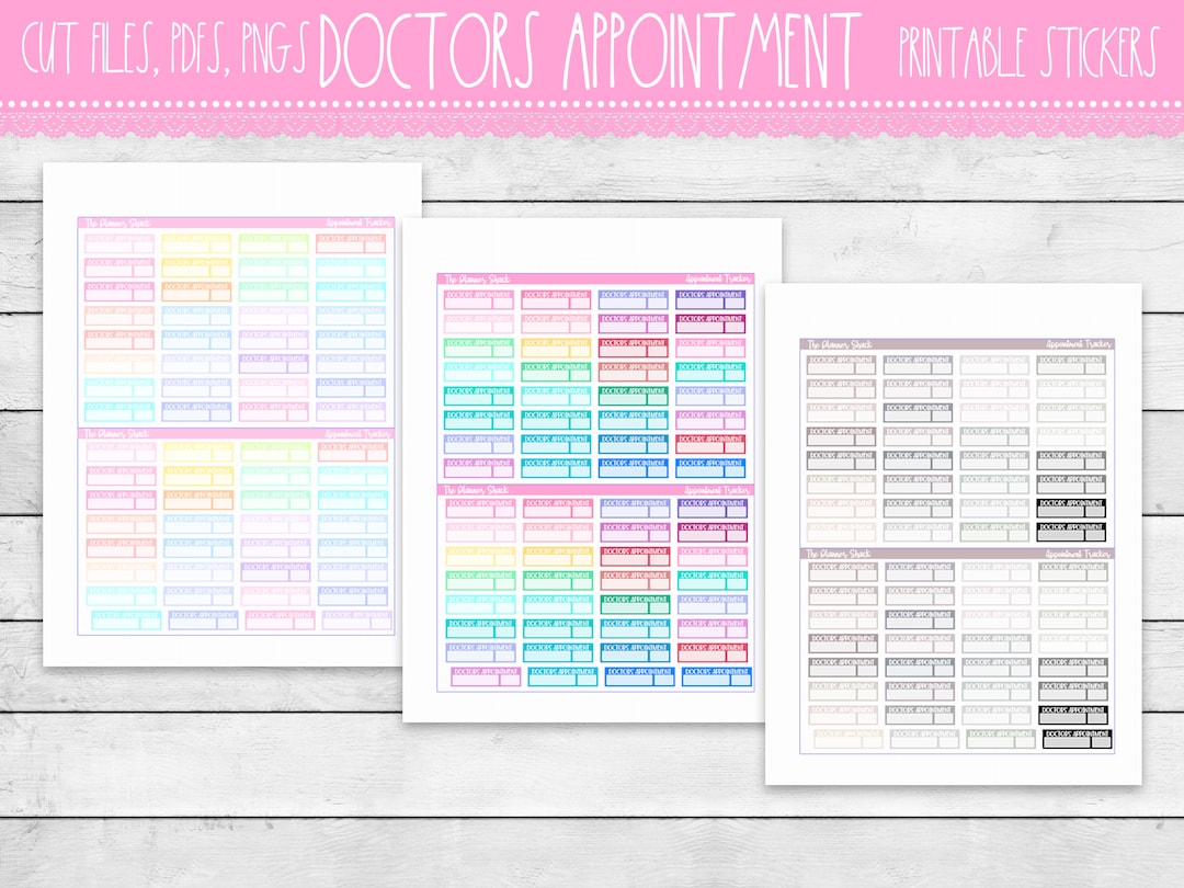 PRINTABLE Doctors Appointment | Dr Appointment| Functional Stickers ...