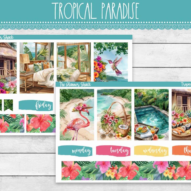 Tropical Planner - Etsy