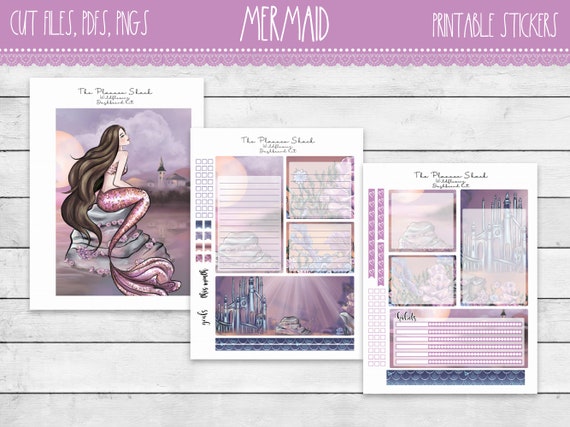 Mermaid Dashboard Notes Pages Notes Pages Erin Condren 7 - Etsy