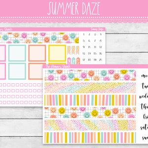 Printable A5 DAILY DUO Weekly | Sunny Daze | Summer | Beach | Summer ...