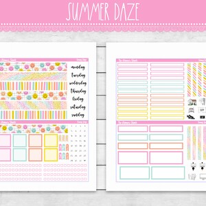 Printable A5 DAILY DUO Weekly | Sunny Daze | Summer | Beach | Summer ...
