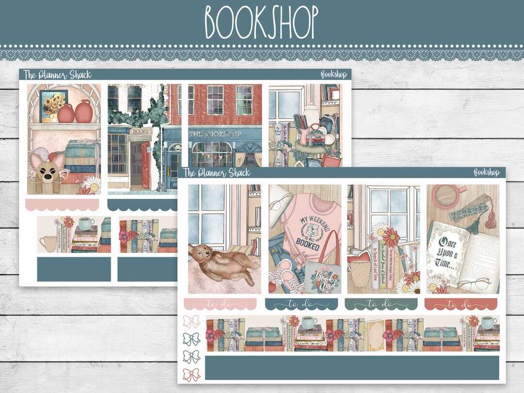 Printable Bookshop Weekly | Happy Planner | Book Lover Weekly | Books ...