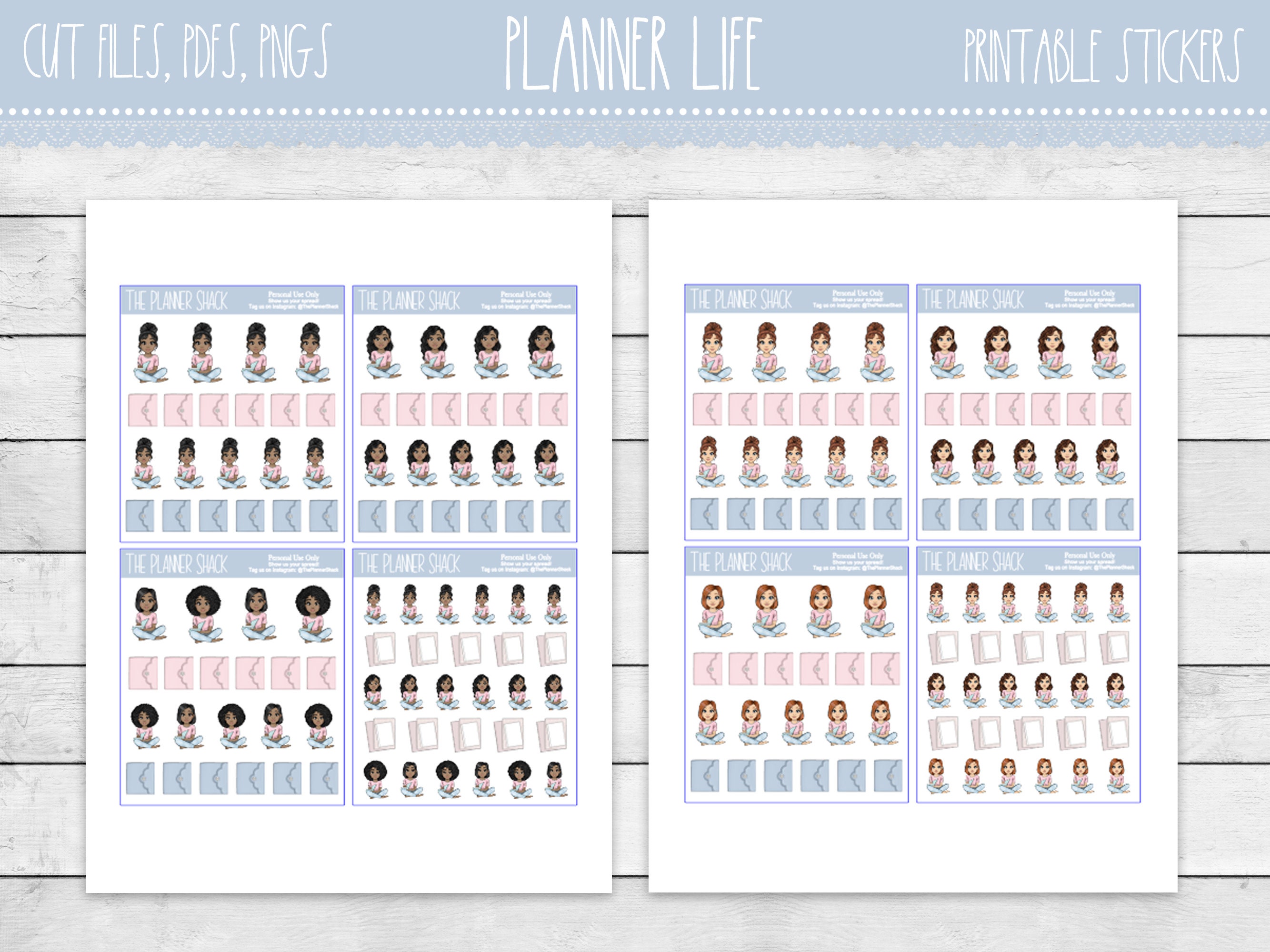 Printable Planner Life Planner Stickers Planning Time - Etsy