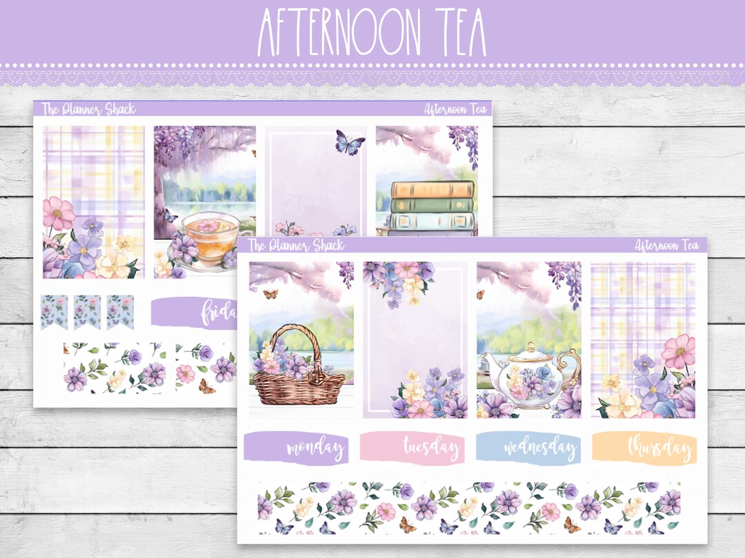 Printable Afternoon Tea Weekly Happy Planner Spring Weekly Weekly ...