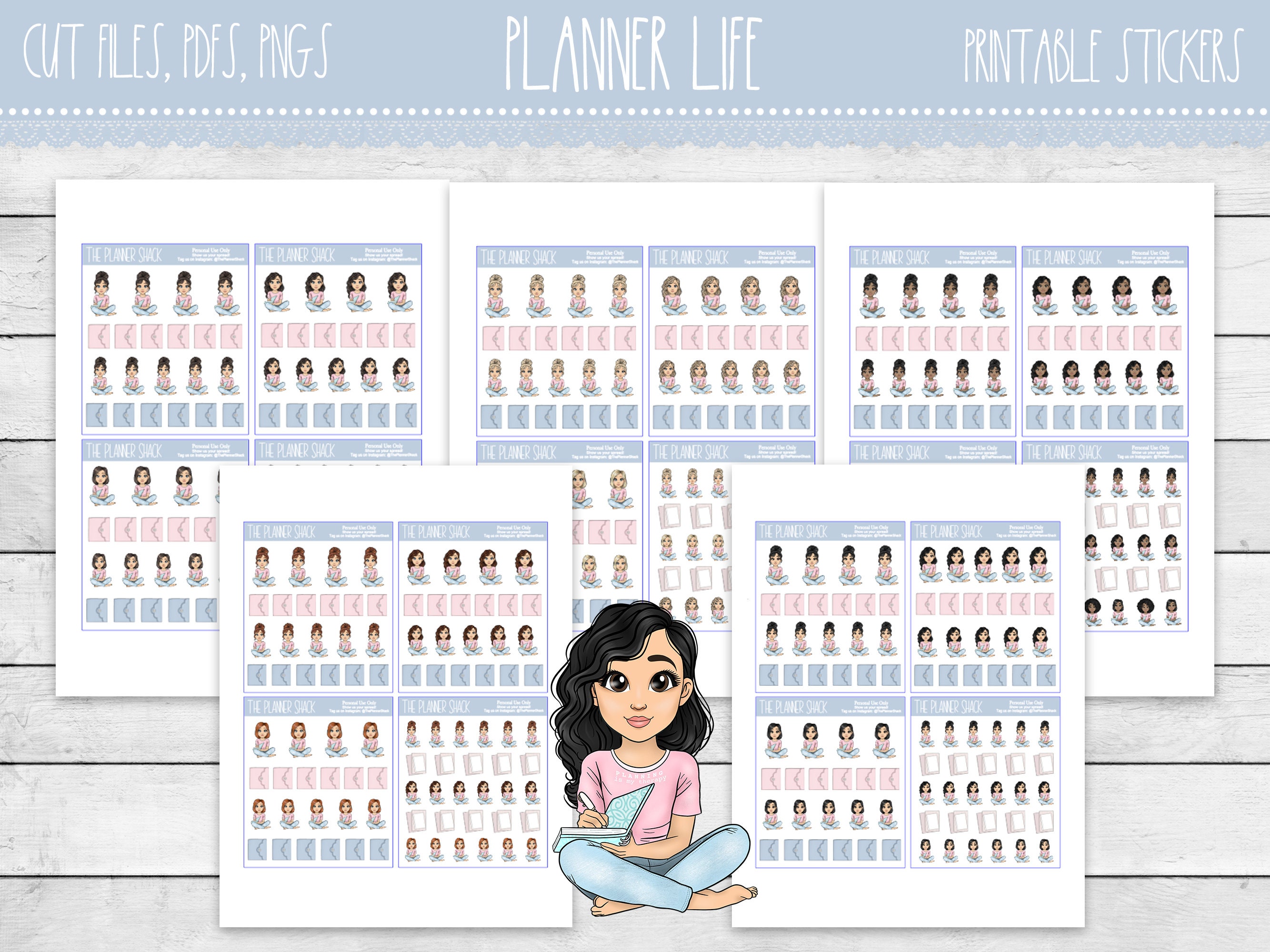 Printable Planner Life Planner Stickers Planning Time - Etsy