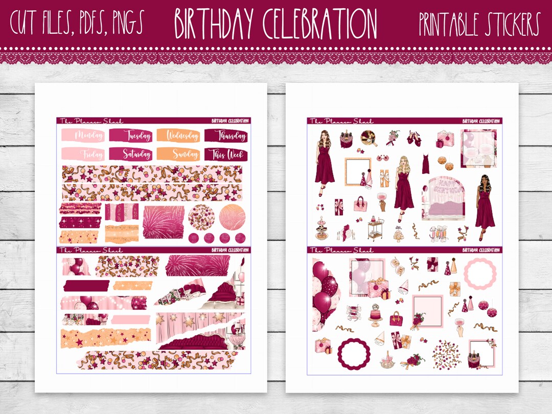 Printable Birthday Celebration Journaling Weekly Birthday Journaling ...