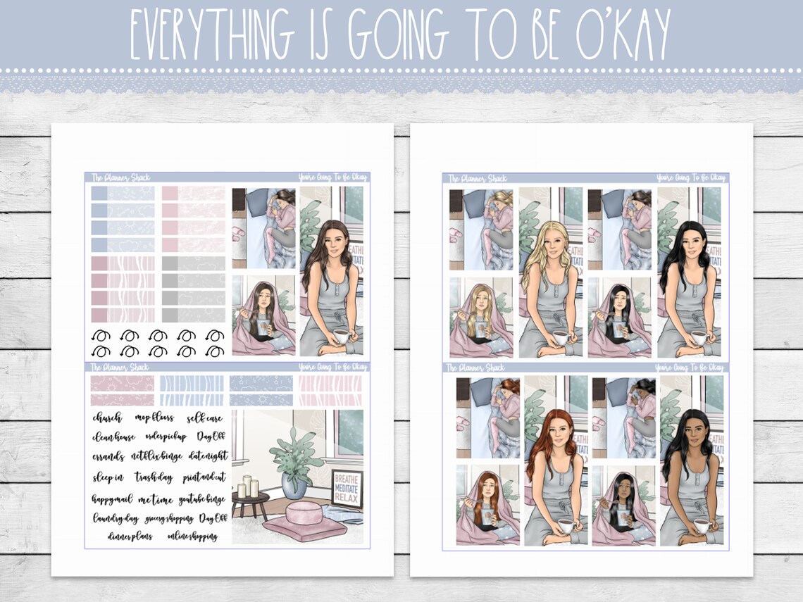 Printable Everything is Going to Be O'kay Weekly | Erin Condren ...