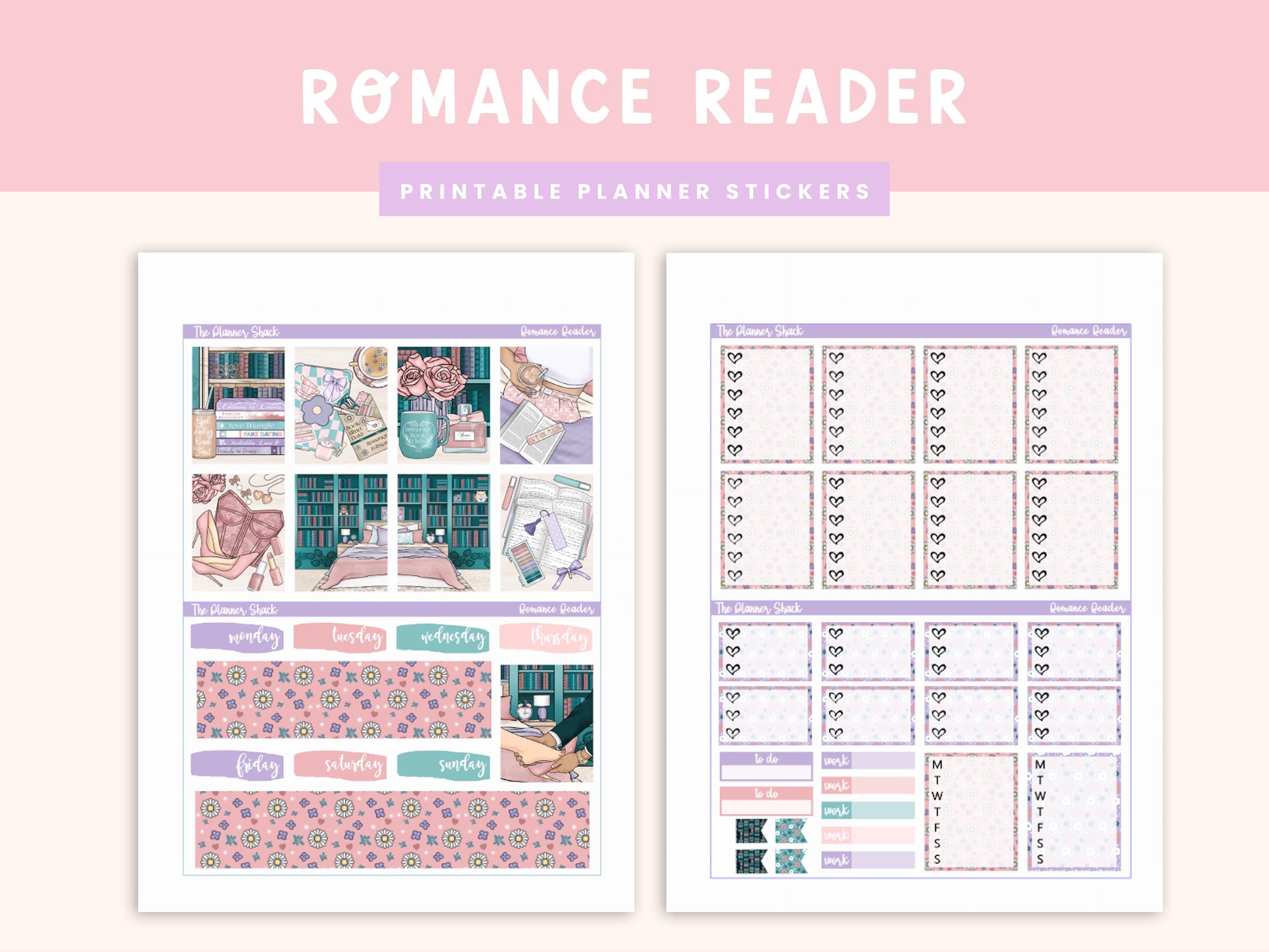 Printable Romance Reader Weekly | Erin Condren | Vertical Weekly ...