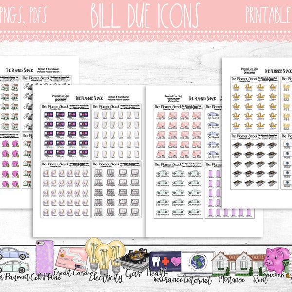 Bill Pay Stickers - Etsy