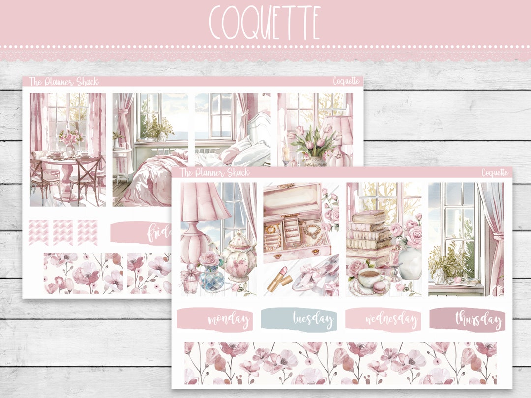 Printable Coquette Weekly | Happy Planner | Coquette Weekly | Printable ...