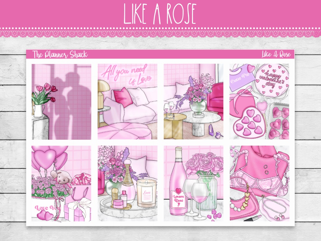 Printable Like A Rose Weekly | Erin Condren | Vertical Weekly ...