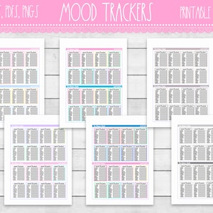 PRINTABLE Mood Trackers | Mood Trackers | Functional Stickers | Erin ...