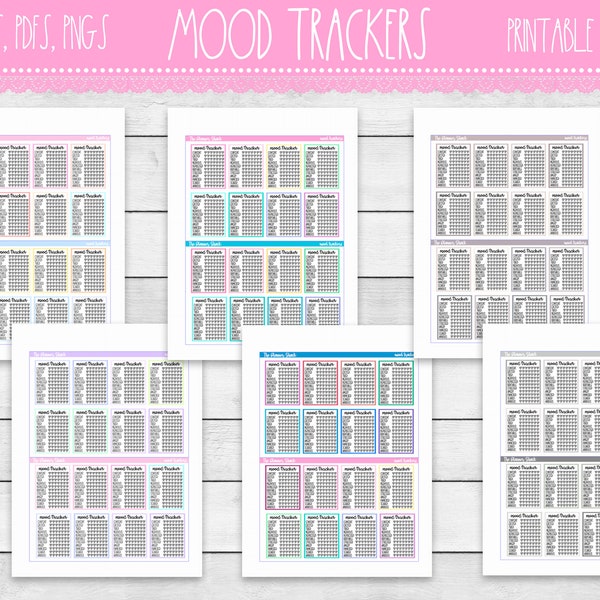 Weekly Mood Tracker - Etsy
