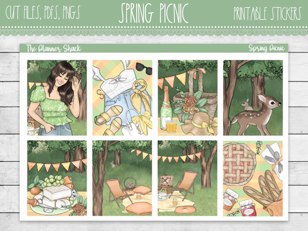 Printable Spring Picnic Weekly Erin Condren Spring Weekly Printable ...