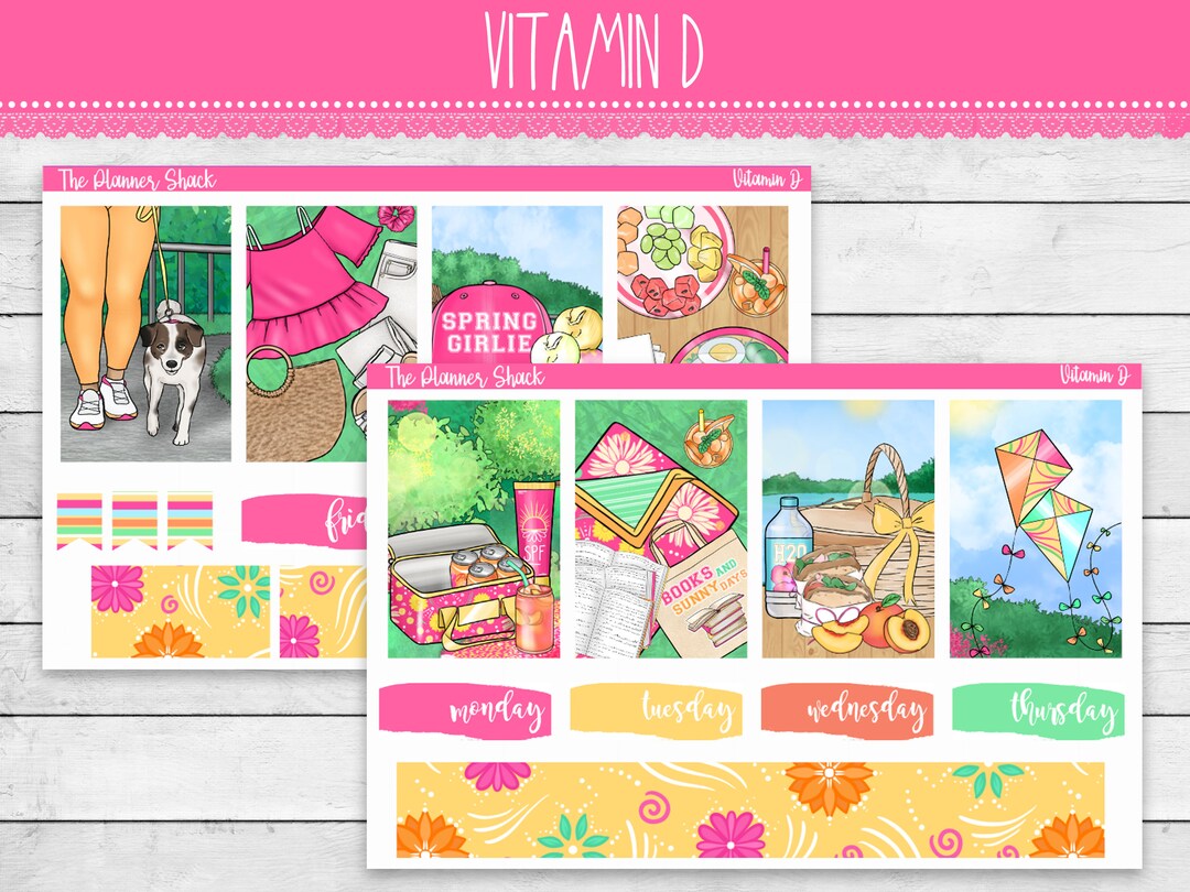 Printable Vitamin D Weekly | Happy Planner | Spring Weekly | Weekly ...
