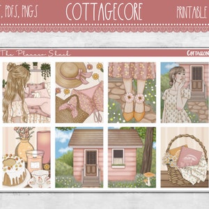 Printable Cottagecore Vertical Weekly Erin Condren Printable Planner ...