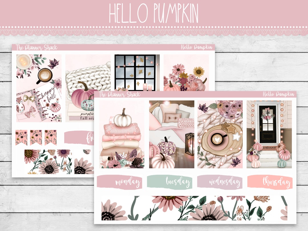 Printable Hello Pumpkin Weekly | Happy Planner | Fall Weekly | Pumpkins ...