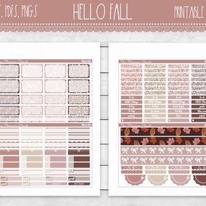 Printable Hello Fall Weekly Happy Planner Fall Printable Fall Weekly ...