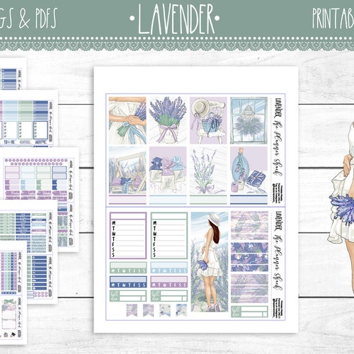 Printable Planner Stickers Erin Condren Vertical Weekly - Etsy