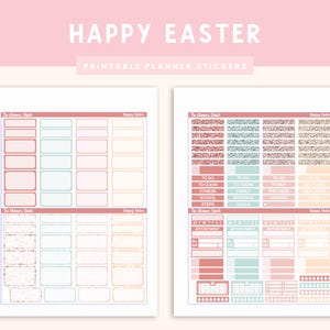Printable Happy Easter Weekly | Happy Planner | Easter Weekly ...