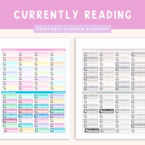 PRINTABLE Currently Reading Trackers | Books | Tablet | Audio Books ...