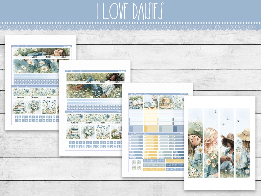 Printable I Love Daisies Monthly | Happy Planner | Monthly | Summer ...