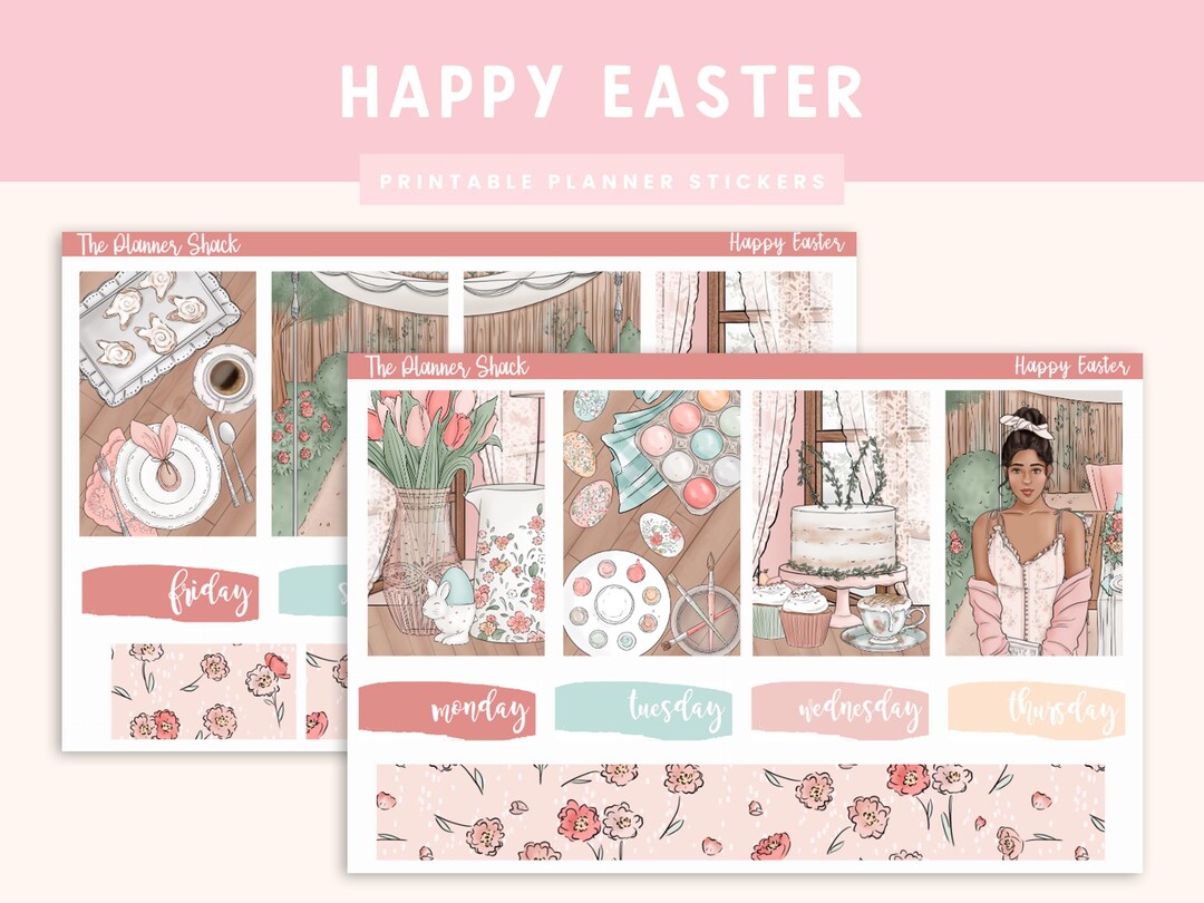 Printable Happy Easter Weekly | Happy Planner | Easter Weekly ...