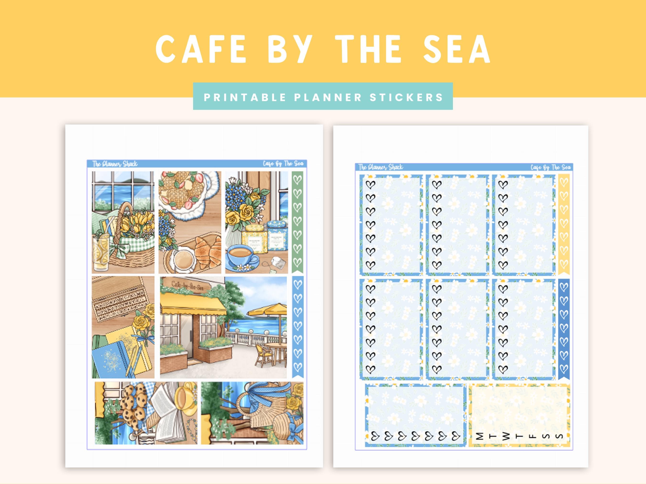 Printable Cafe by the Sea Weekly | Big Happy Planner | Cafe Weekly ...