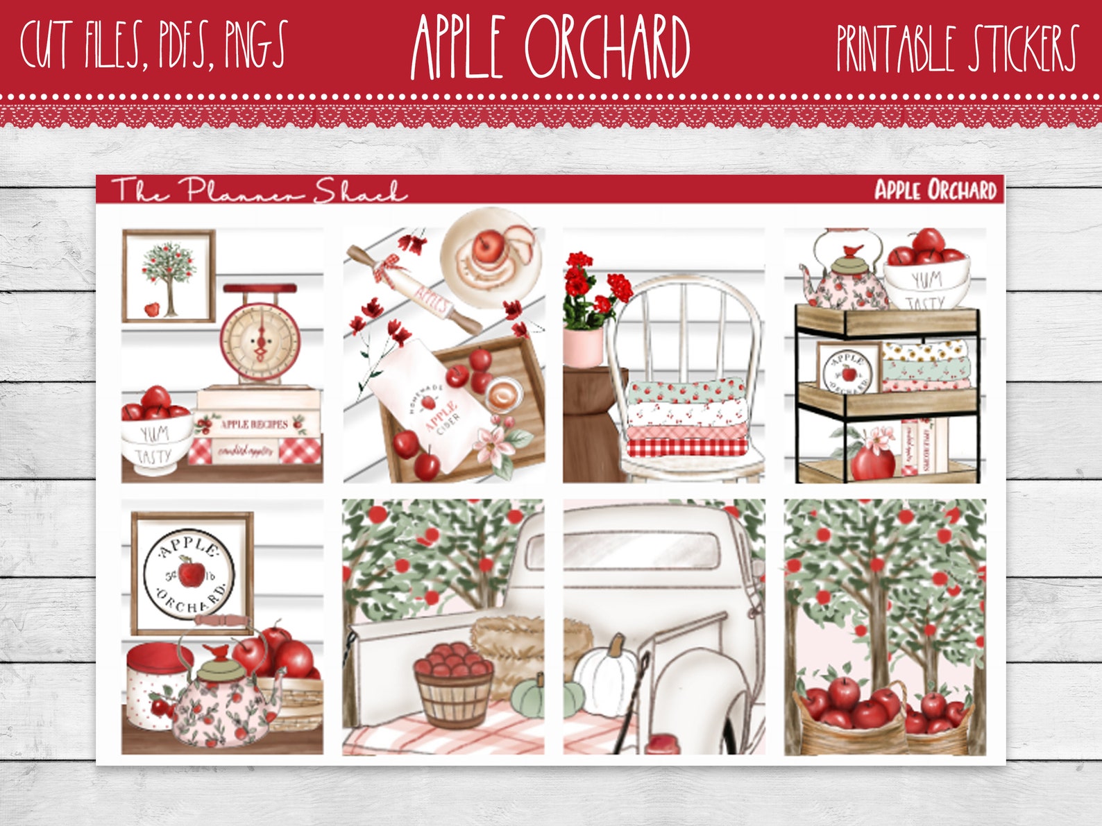 Printable Apple Orchard Weekly Erin Condren Fall Fall - Etsy