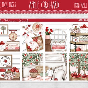 Printable Apple Orchard Weekly Erin Condren Fall Fall - Etsy