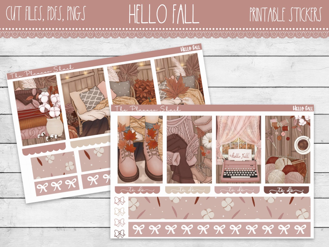 Printable Hello Fall Weekly Happy Planner Fall Printable Fall Weekly ...