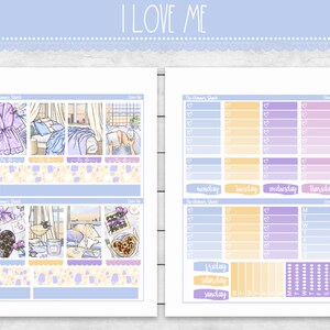 Printable I Love Me Weekly Happy Planner Self Care Weekly Self Love ...