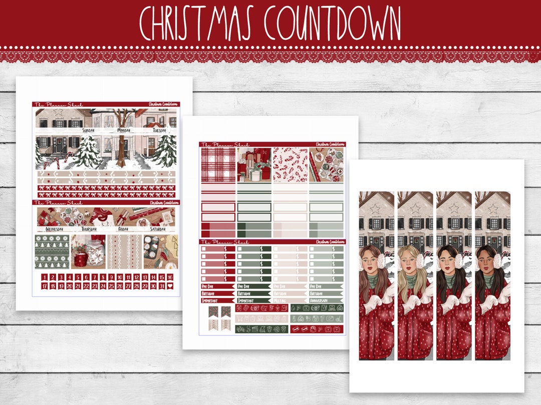 Christmas Countdown Monthly | Happy Planner | Monthly | December ...