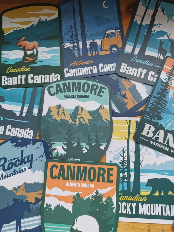 Canmore Stickers Retro Sticker Bumper Sticker Vintage Retro | Etsy
