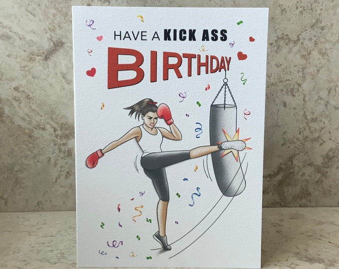 Personalised Boxing Birthday Card - Etsy