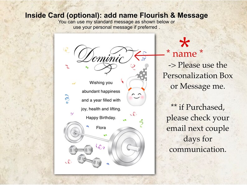 Fitness Birthday Card Bicep Curls Man Flexing Arm Muscles - Etsy