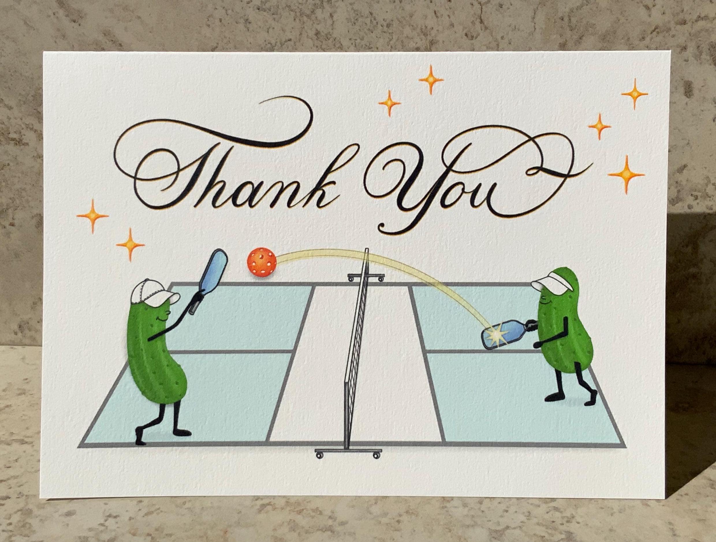 PICKLEBALL THANK YOU Card, Card for Pickleball Coach, Pickleball ...