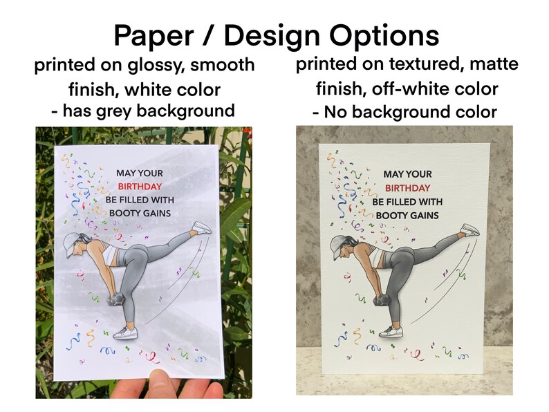 Booty Birthday Card, Glute Birthday Card, Booty Workout, Fitness ...