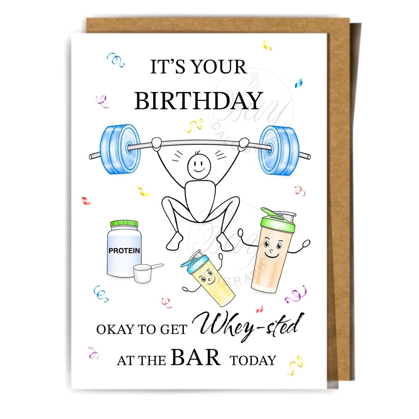 Funny Gym Card, Workout Birthday Card, Gym Birthday, Gym Buddy, Weight ...