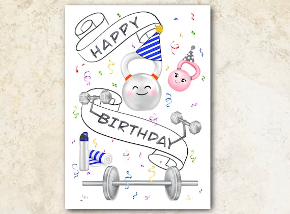 Crossfit Birthday Card