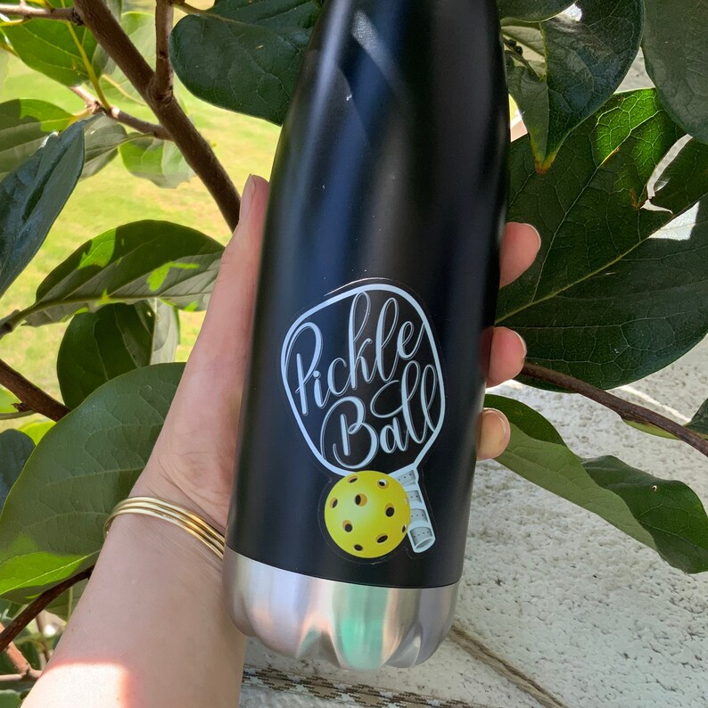 Clear Pickleball Sticker Pickleball Water Bottle Sticker - Etsy