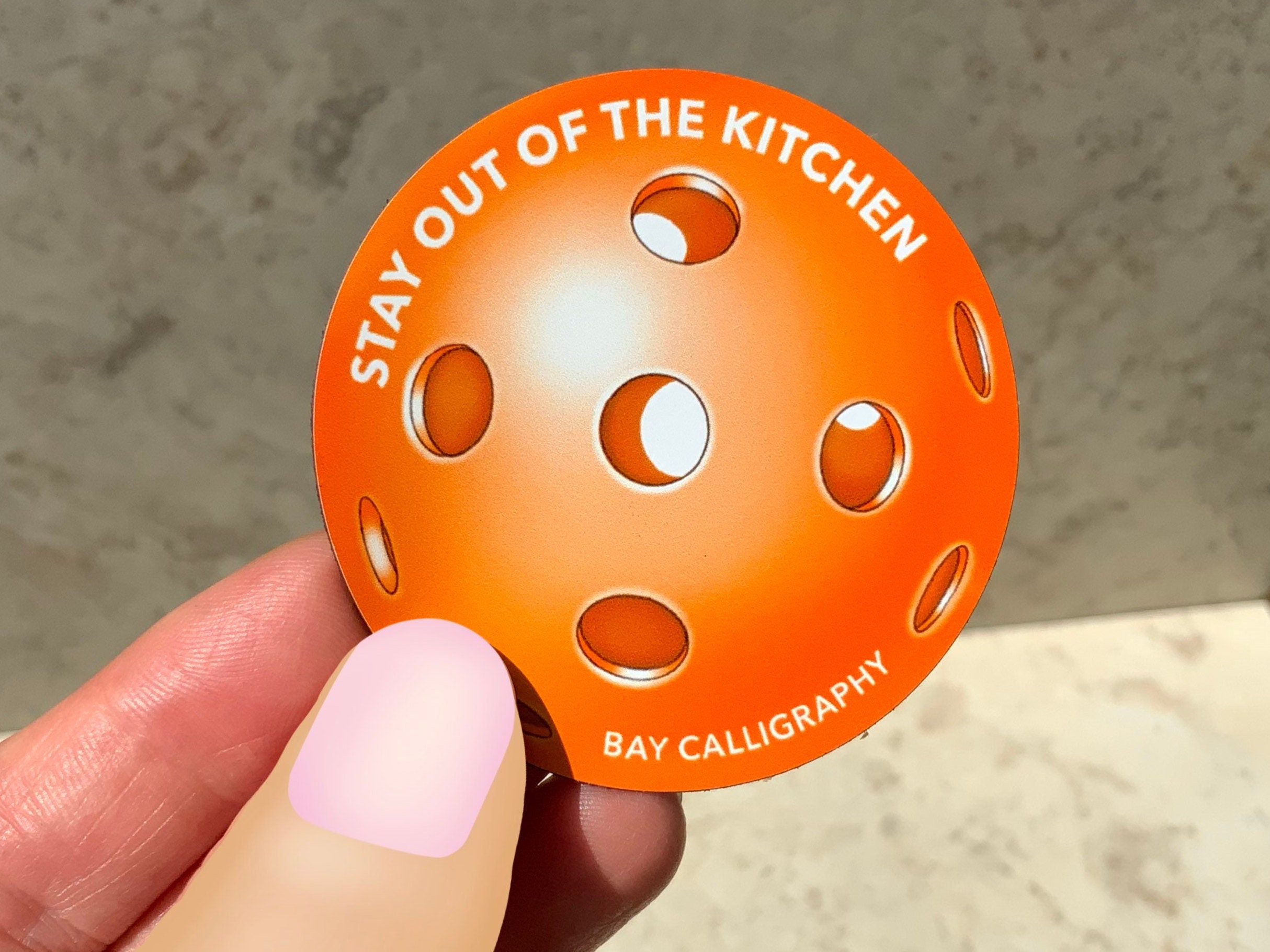 Pickleball MAGNET, Pickleball Refrigerator Magnet, Stay Out of the ...