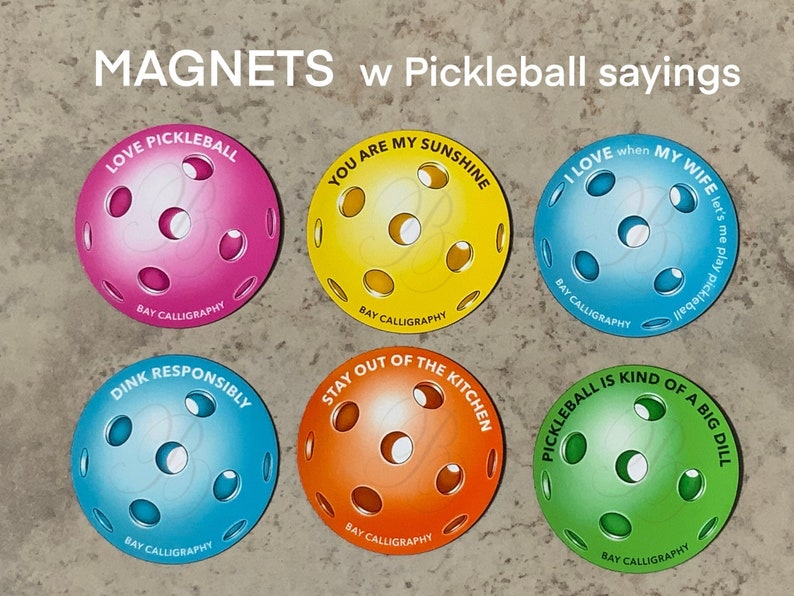 Pickleball MAGNET, Pickleball Refrigerator Magnet, Stay Out of the ...
