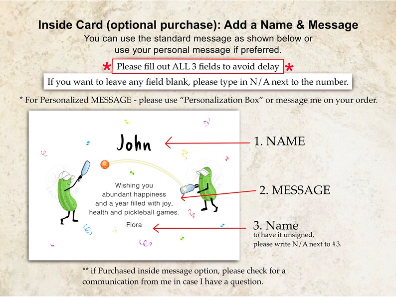 Pickleball Card, Pickleball Birthday Card, Whimsical Pickles, Doubles ...